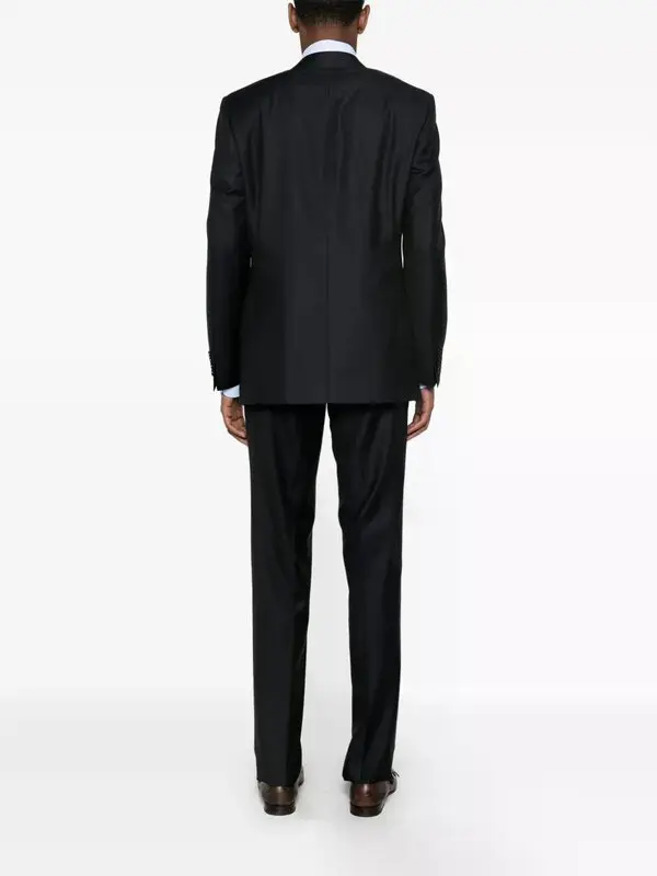 Canali Single-breasted Wool Suit - Blue