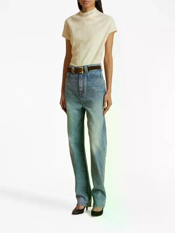 Khaite Albi High-rise Tapered Jeans