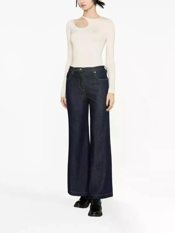 Aspesi Wide-leg Flared Jeans