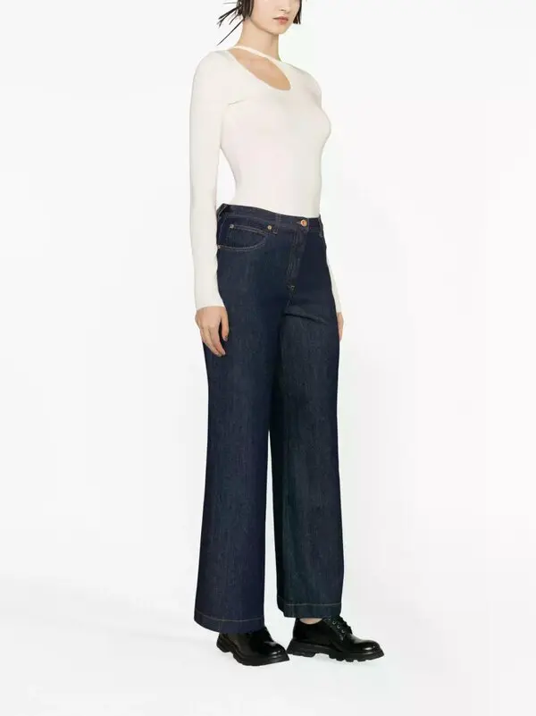 Aspesi Wide-leg Flared Jeans