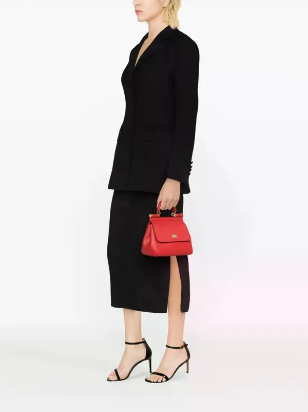 Dolce & Gabbana Single-breasted Virgin Wool Blazer - Black