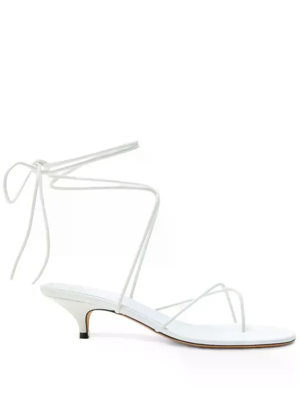 Proenza Schouler Tie-fastening Sandals - White