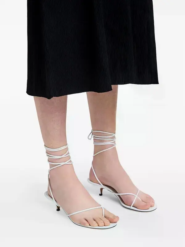 Proenza Schouler Tie-fastening Sandals - White