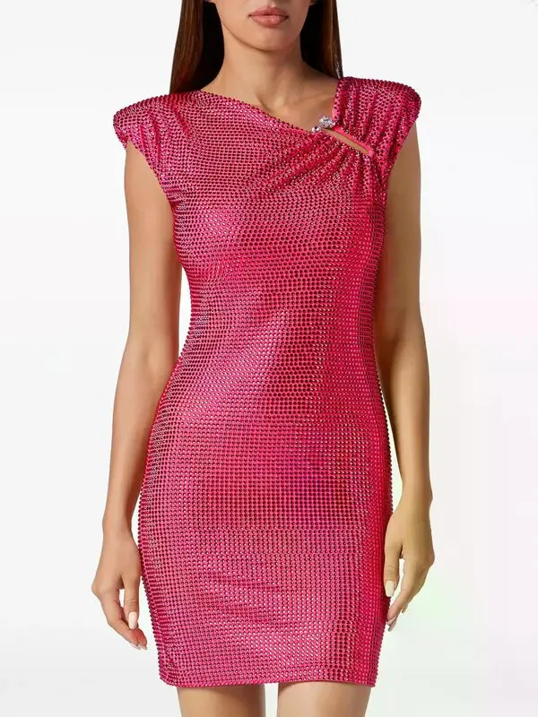 Philipp Plein Crystal-embellished Mini Dress