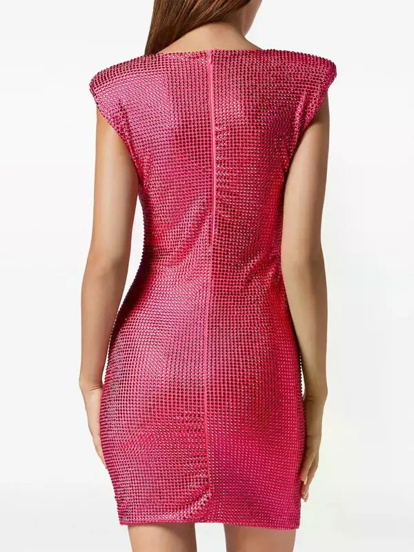 Philipp Plein Crystal-embellished Mini Dress