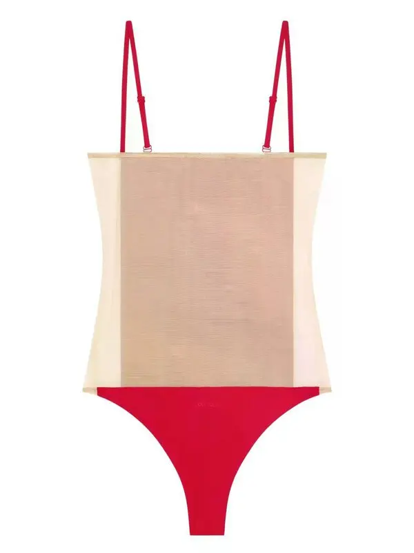 COURREGES Illusion Swimsuit - Red
