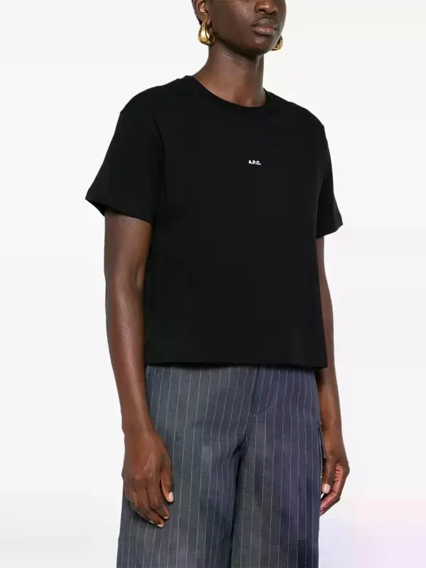 A.p.c. Logo-print Cropped T-shirt