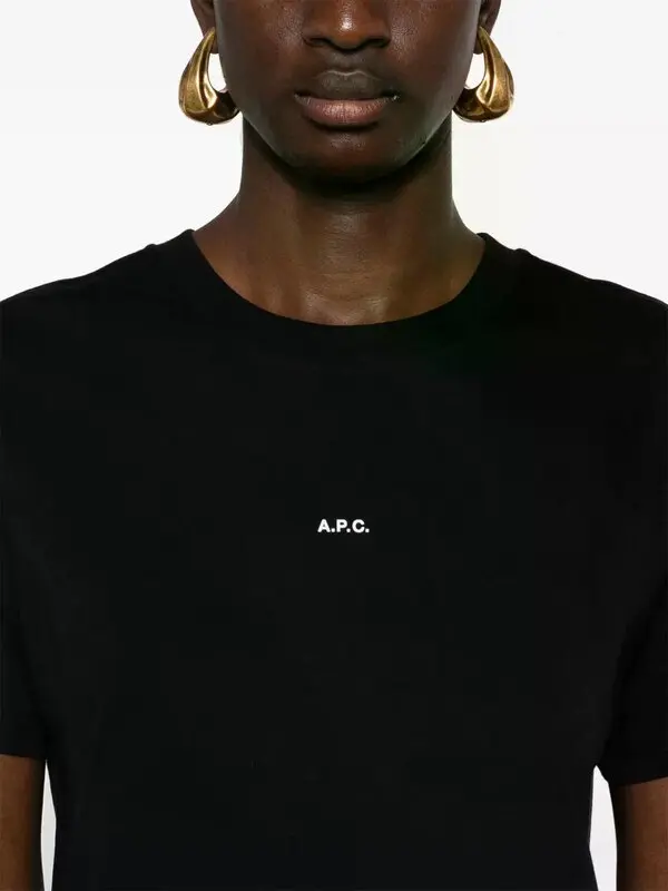 A.p.c. Logo-print Cropped T-shirt