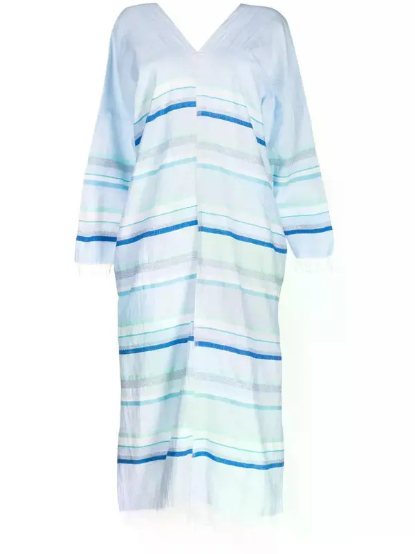 LEMLEM Ruki Stripe-print Dress - Blue
