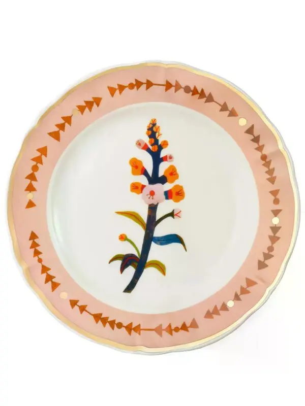 BITOSSI HOME Botanica Porcelain Dessert Plate - Pink