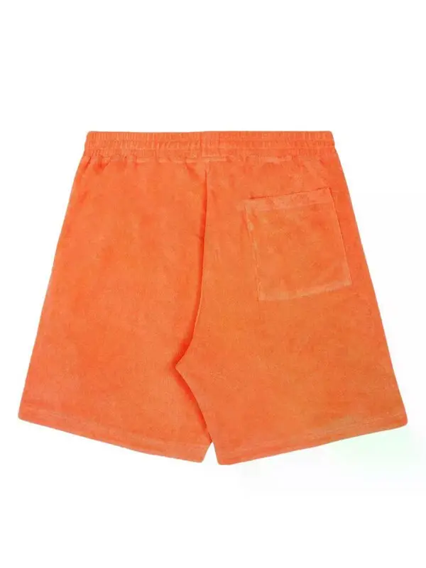 SPORTY & RICH Ny Tennis Club Straight-leg Shorts - Orange