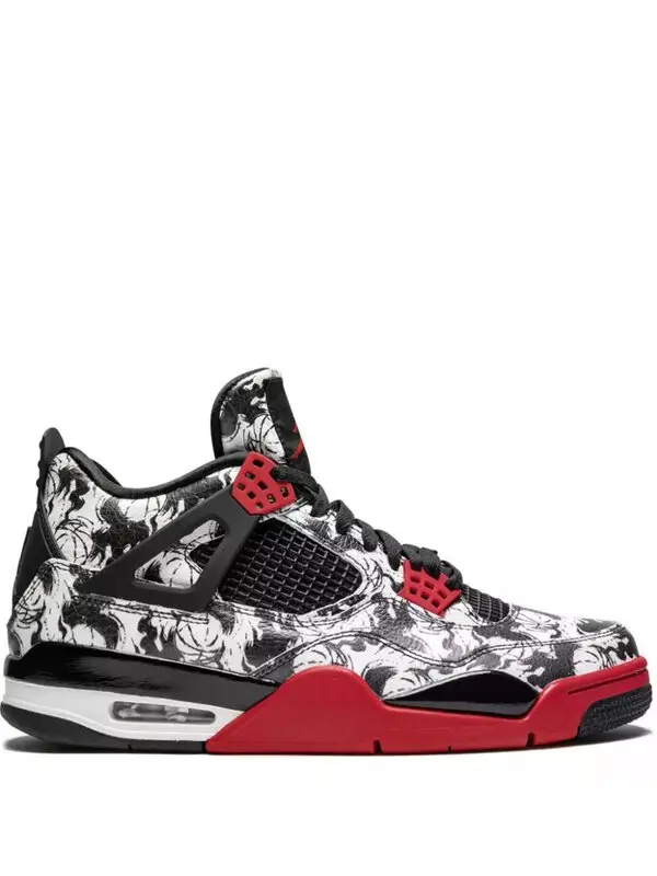 JORDAN 4 Retro Singles Day/tattoo Sneakers - Black