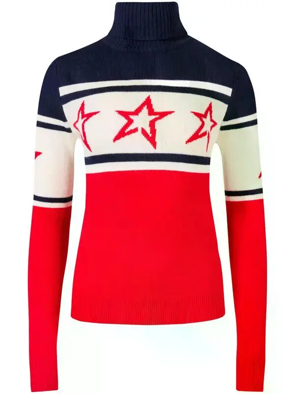 Perfect Moment Chopper Merino Wool Sweater - Red