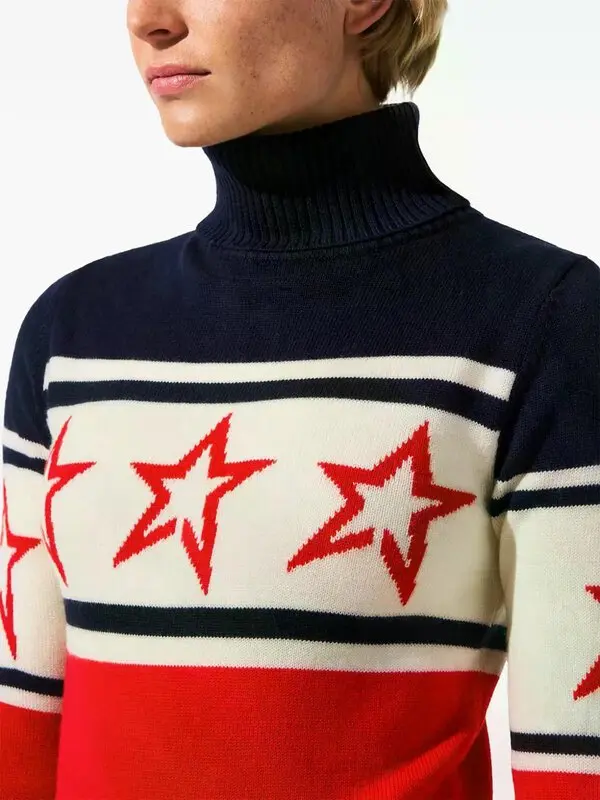 Perfect Moment Chopper Merino Wool Sweater - Red
