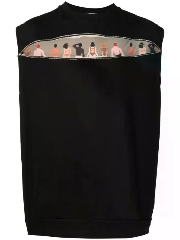 AMIR SLAMA Graphic-print Tank Top