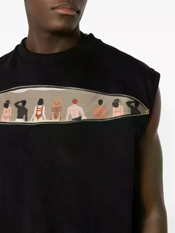 AMIR SLAMA Graphic-print Tank Top