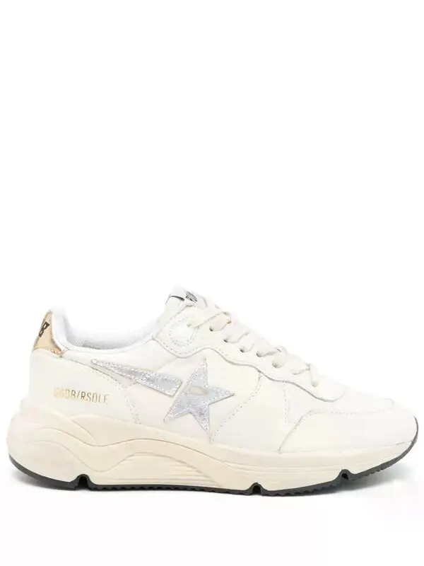 GOLDEN GOOSE Running Sole Leather Sneakers - White