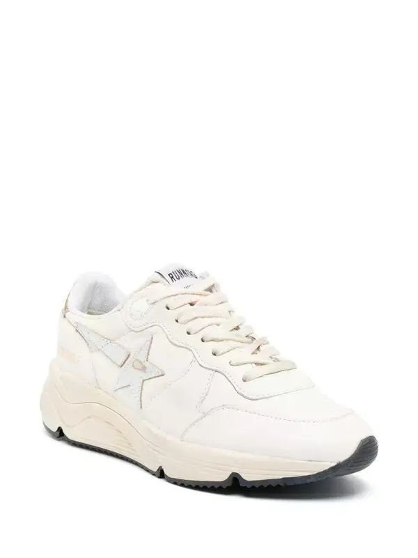 GOLDEN GOOSE Running Sole Leather Sneakers - White