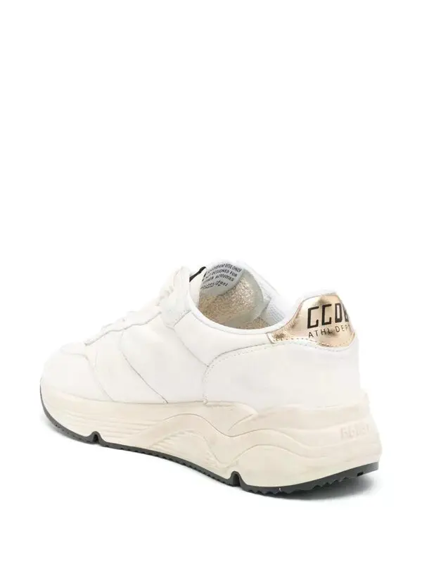 GOLDEN GOOSE Running Sole Leather Sneakers - White