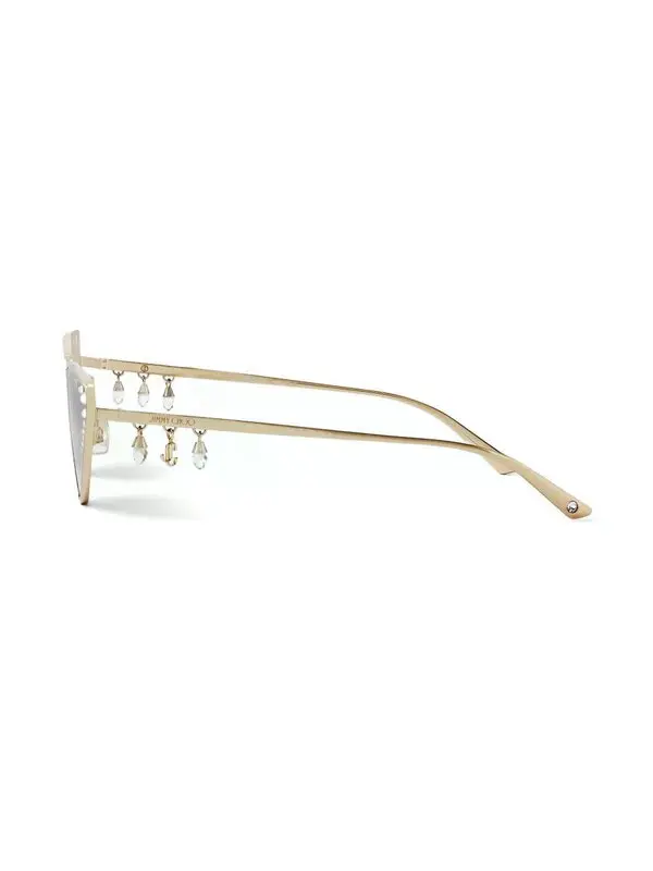 JIMMY CHOO Crystal-embellished Cat-eye Sunglasses