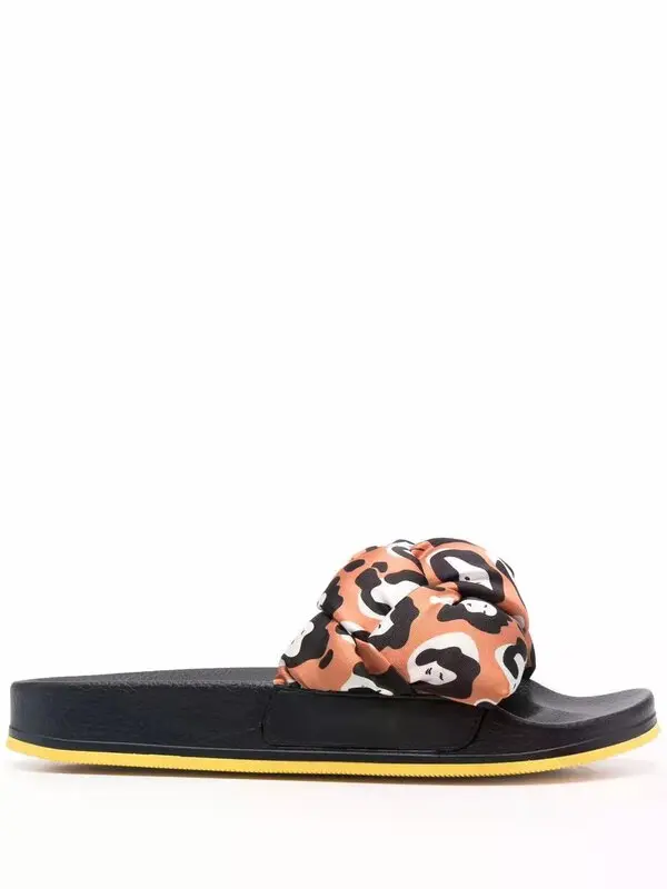La DoubleJ Treccia Slide Sandals - Brown