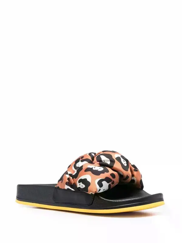 La DoubleJ Treccia Slide Sandals - Brown
