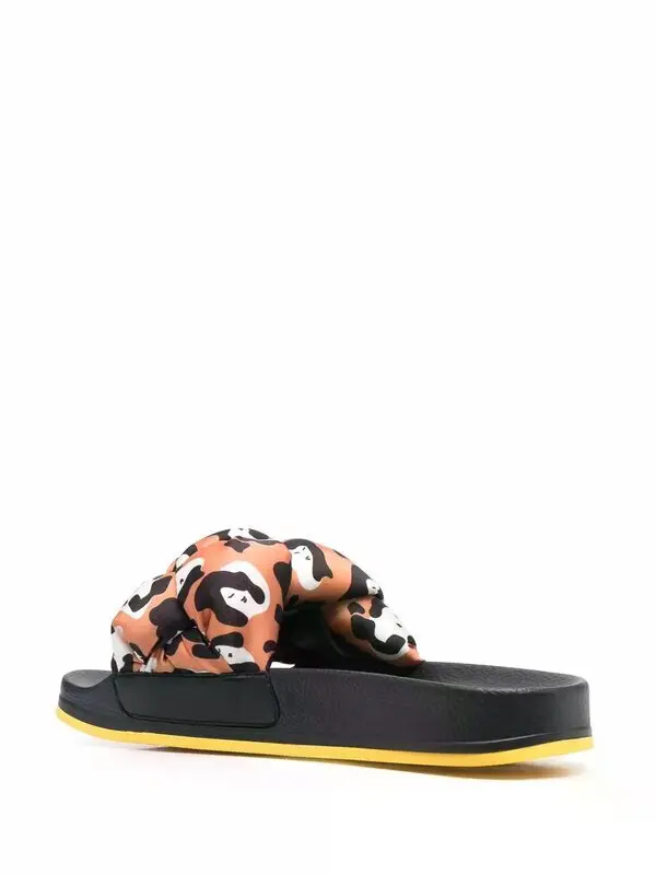 La DoubleJ Treccia Slide Sandals - Brown