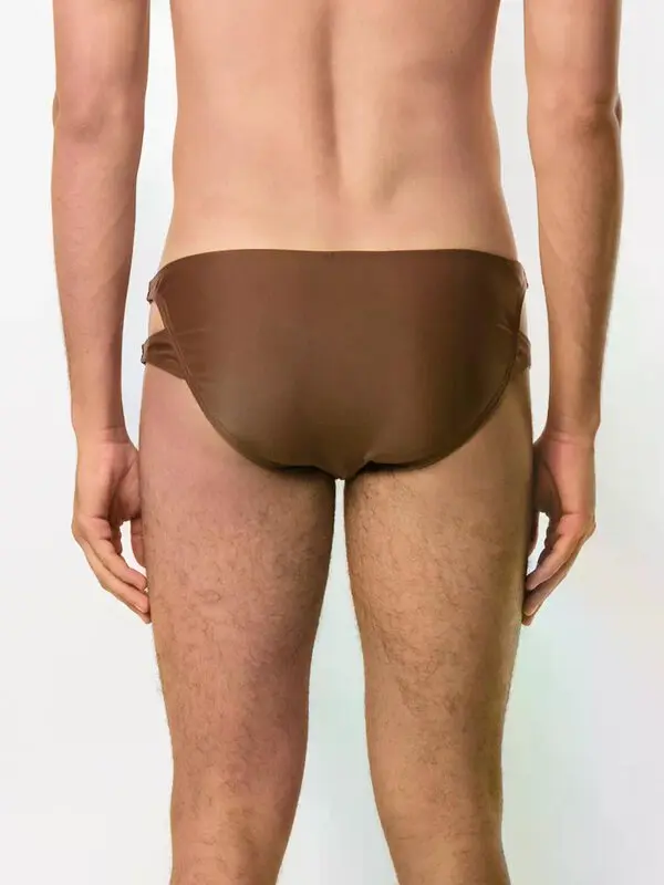 AMIR SLAMA Plain Swim Trunks