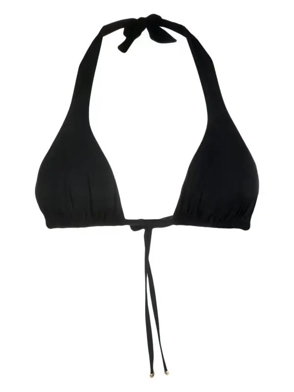 Dolce & Gabbana Halterneck Triangle Bikini Top - Black