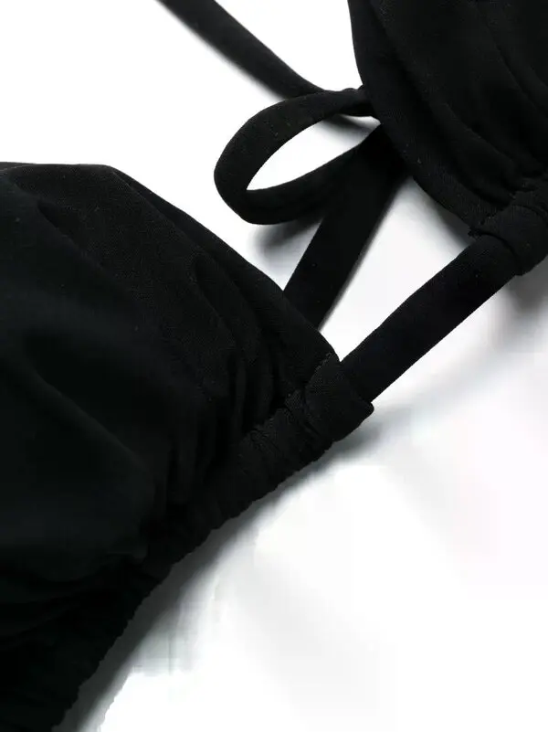 Dolce & Gabbana Halterneck Triangle Bikini Top - Black