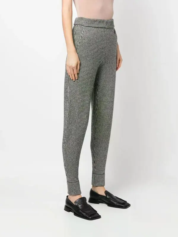 Ralph Lauren Houndstooth-pattern Print Trousers