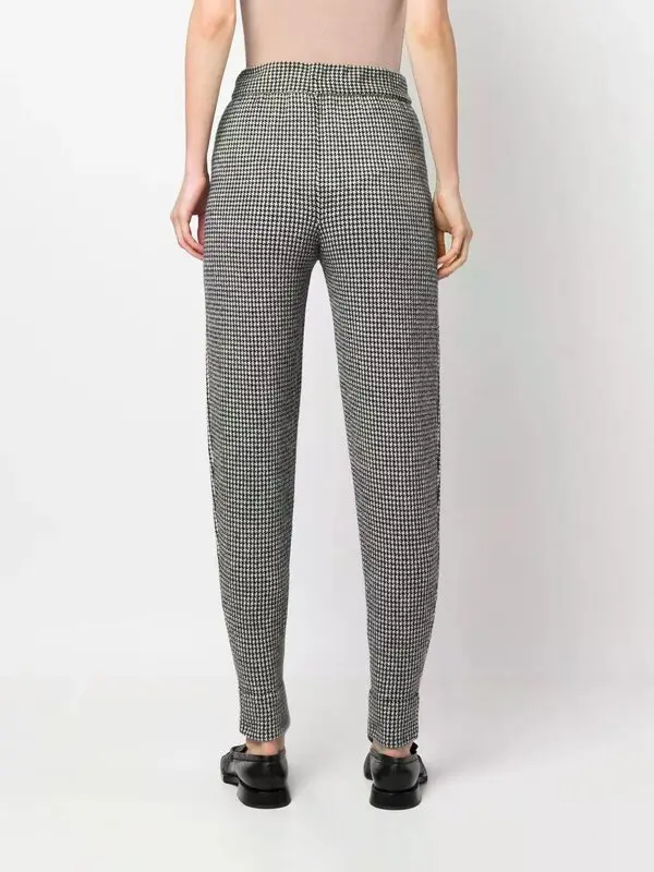 Ralph Lauren Houndstooth-pattern Print Trousers