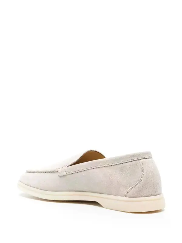 SCAROSSO Ludovica Suede Loafers - Neutrals