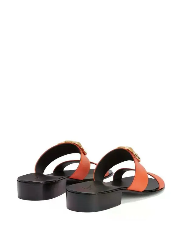 GIUSEPPE ZANOTTI Logo-plaque Sandals