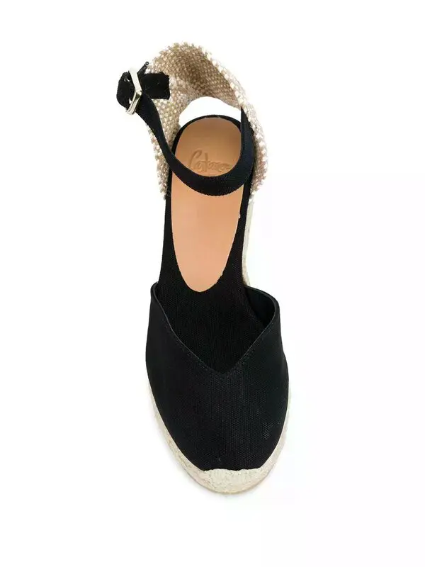 CastaÑer Chiarita Heeled Espadrilles - Black