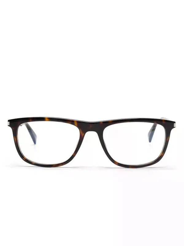 Saint Laurent Square-frame Glasses - Brown