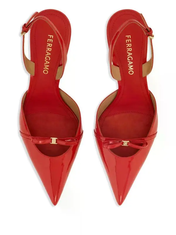 FERRAGAMO Bow Pumps - Red