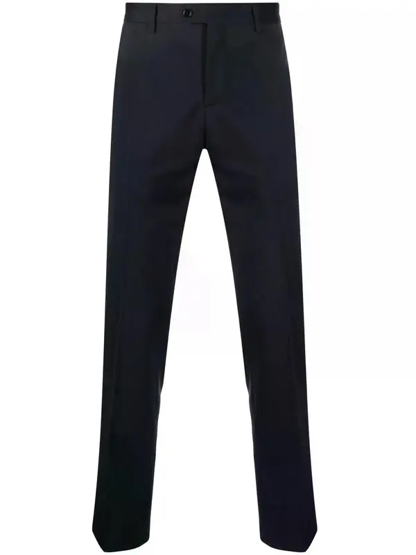 LARDINI Tailored Stretch-wool Trousers