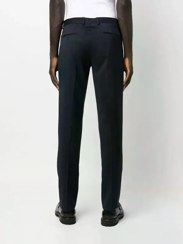 LARDINI Tailored Stretch-wool Trousers