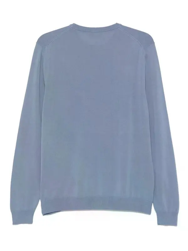 ZANONE Cotton Crew-neck Sweater - Blue