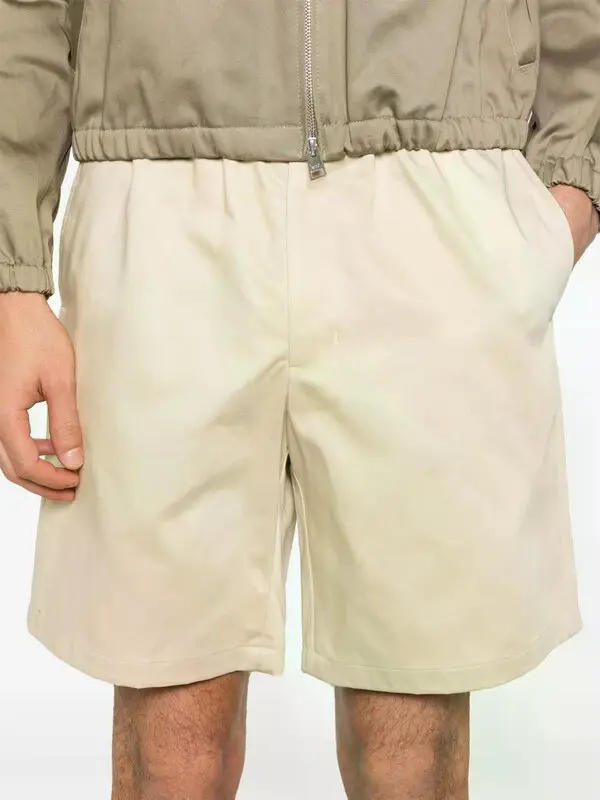 AMI Paris Cotton Chino Shorts - Neutrals