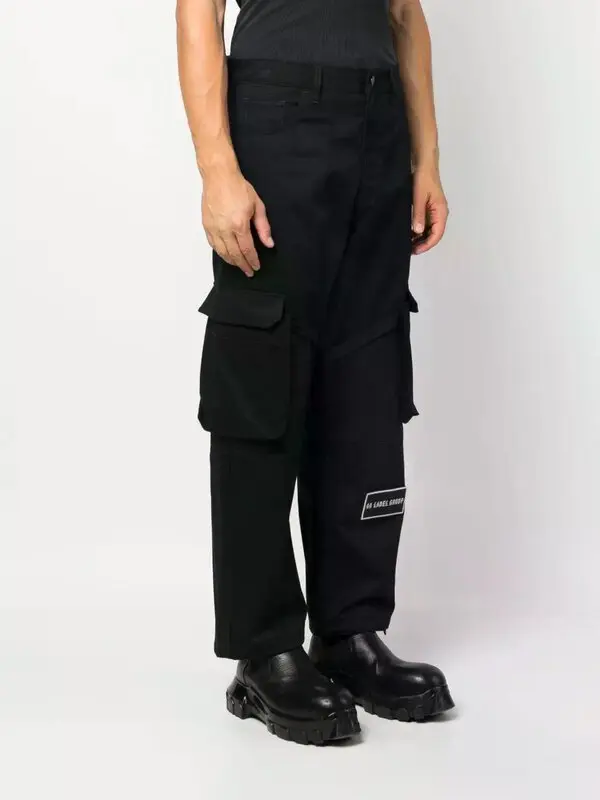 44 LABEL GROUP Logo-patch Cotton Cargo Pants
