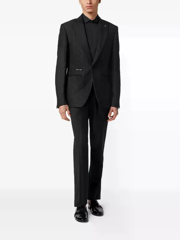 Philipp Plein Skull&bones Jacquard Blazer