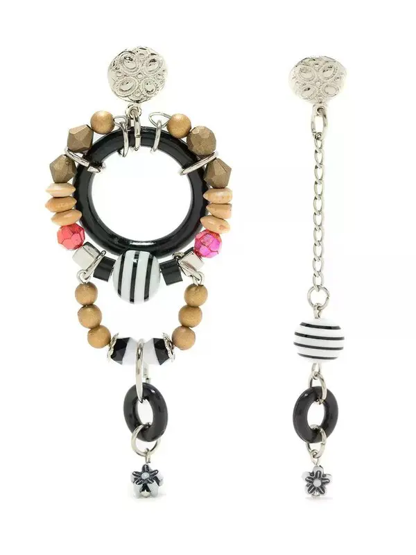 AMIR SLAMA Bolas Listrado Earrings - Multicolour