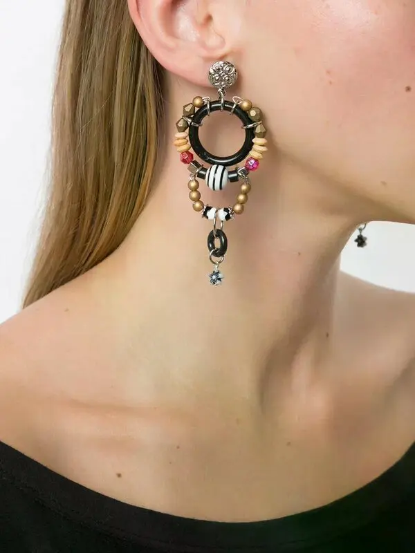 AMIR SLAMA Bolas Listrado Earrings