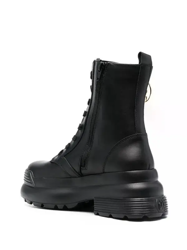 Liu Jo Amy Lace-up Ankle Boots With Gold-tone Hardware
