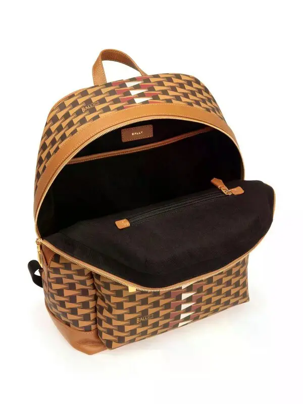 Bally Pennant Faux-leather Backpack