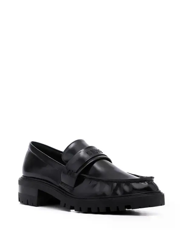 Senso Met I Calf Leather Loafers