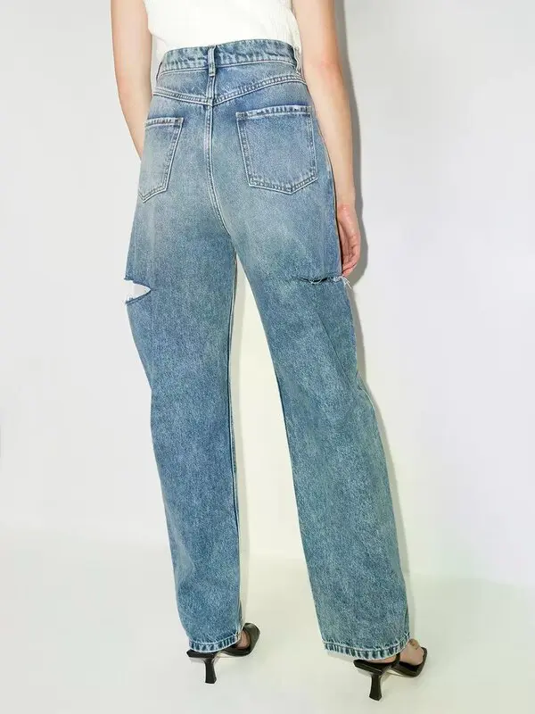 MAISON MARGIELA High-waist Tapered Jeans - Blue
