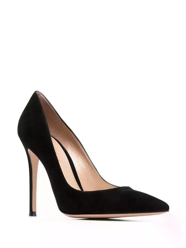 GIANVITO ROSSI 105mm Suede Pumps - Black